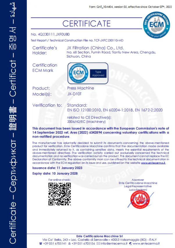 About – JX Filtration