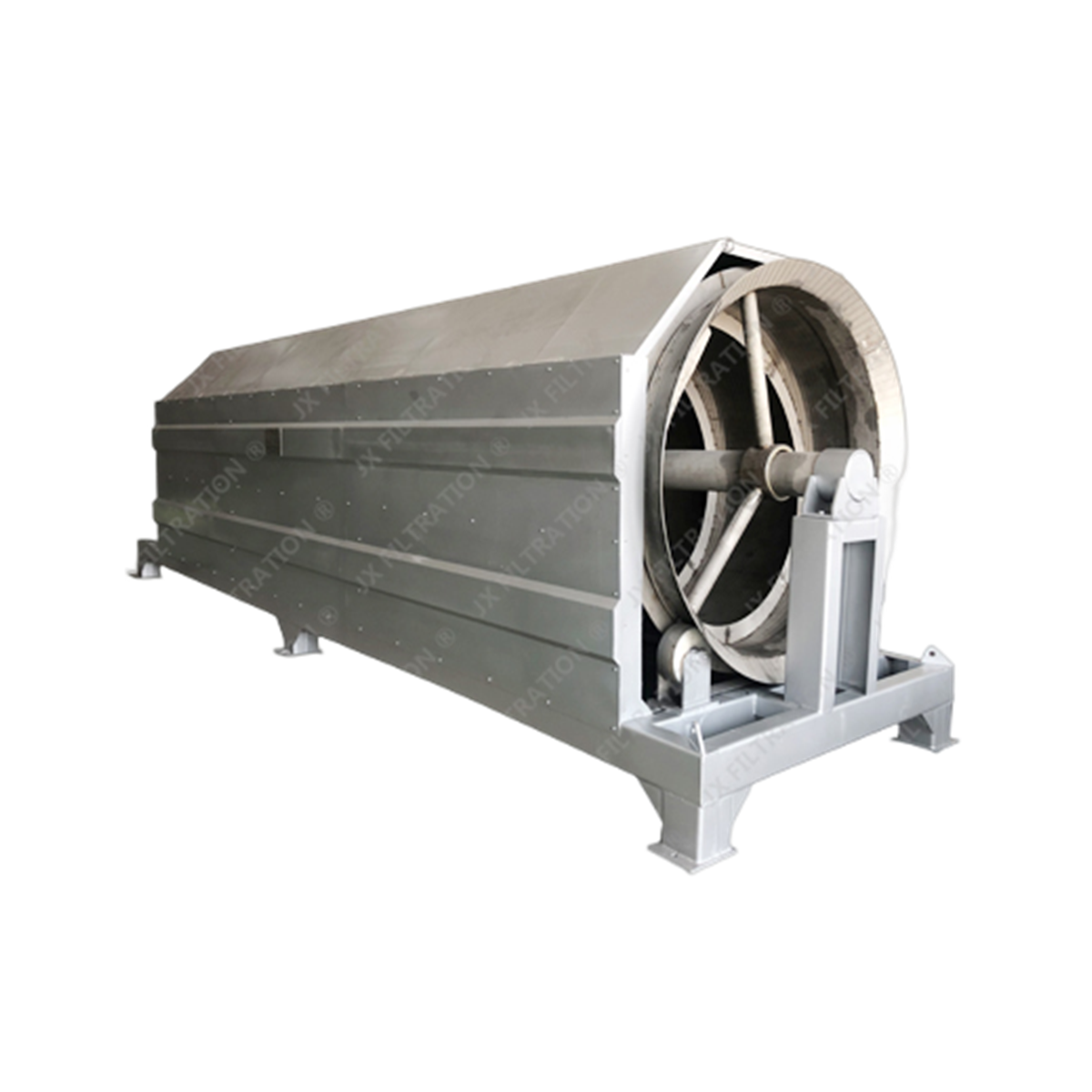 JXN-2000 Internally Fed Rotary Drum Screen – JX Filtration